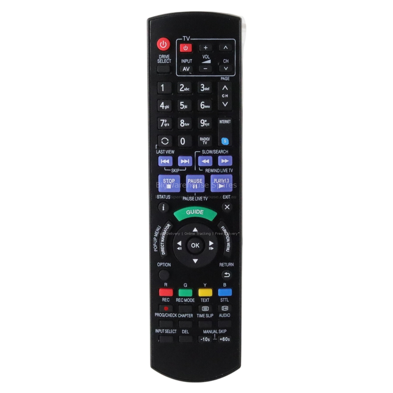 PANASONIC HDD RECORDER DMRHW220 remote control