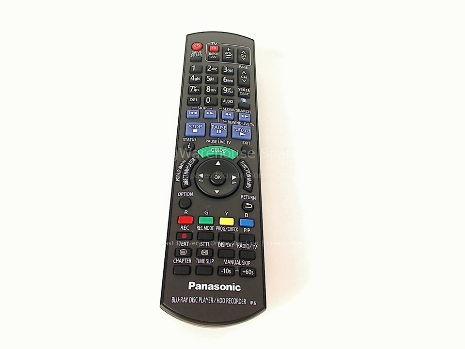 PANASONIC HDD RECORDER DMRHWT260 remote control